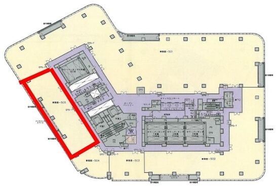 パークタワー勝どきミッド 5階505（93.74坪）の情報 | 賃貸オフィス・貸事務所- 東京ベストオフィス TOKYO BEST OFFICE